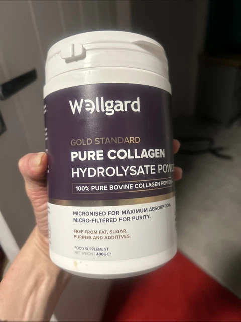 WELLGARD COLLAGEN POWDER Bovine Collagen Peptides, Gold Standard, 400g ...