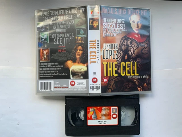 THE CELL {2000, Vhs/Pal, Jennifer Lopez} Original Ex-Rental Big Box ...