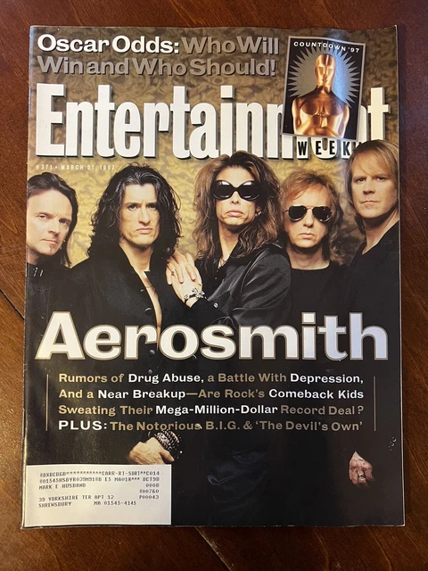 ENTERTAINMENT WEEKLY MARCH 21, 1997 #371 Aerosmith Steven Tyler Joe ...