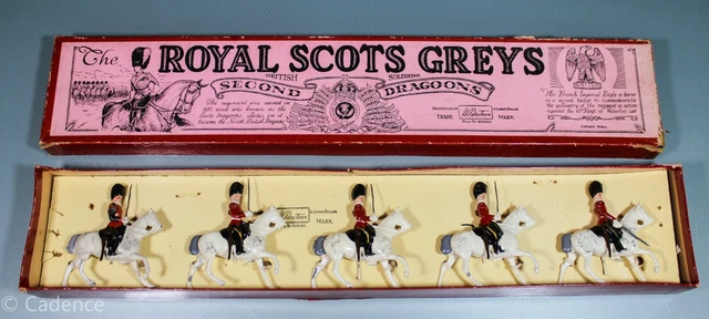 VINTAGE BRITAINS TOY Soldiers. Pre War. Royal Scots Greys 2nd Dragoons ...