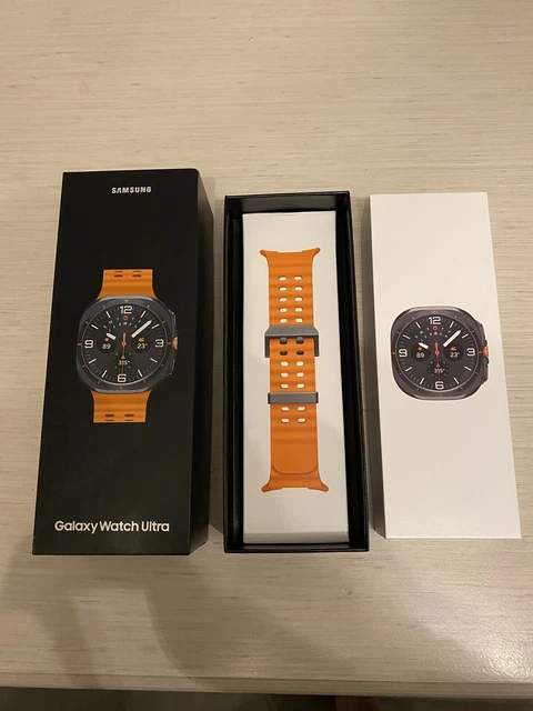 SAMSUNG GALAXY WATCH Ultra 47mm LTE Galaxy AI Titanium Grey Smartwatch ...