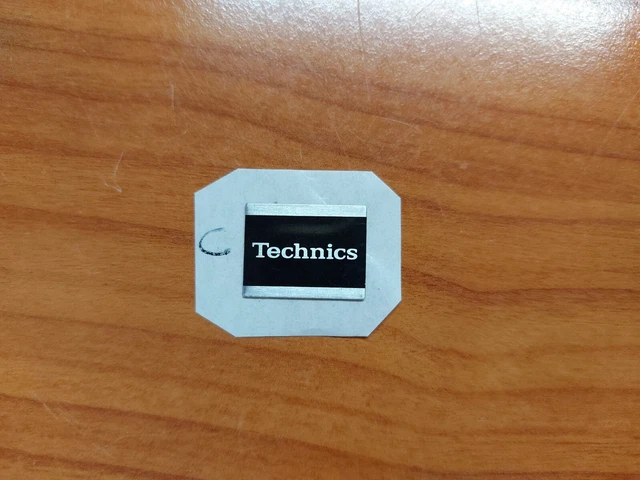 TECHNICS TURNTABLE SL Badge Emblem Name Plate Sticker Dust Cover C ...