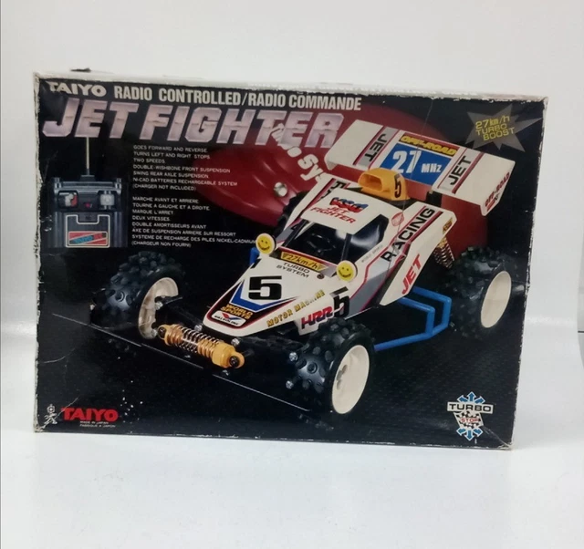 VINTAGE TAIYO JET Fighter RC Car with Controller 27MHz Turbo System £31 ...
