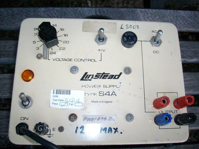 LABORATORY POWER SUPPLY - Linstead Type S4A - 1 - 24Volt AC & DC £5.51 ...