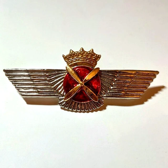 SPANISH AIR FORCE BADGE MILITARY PILOTS CORPS INSIGNIA ROKISKI 9 cm ...