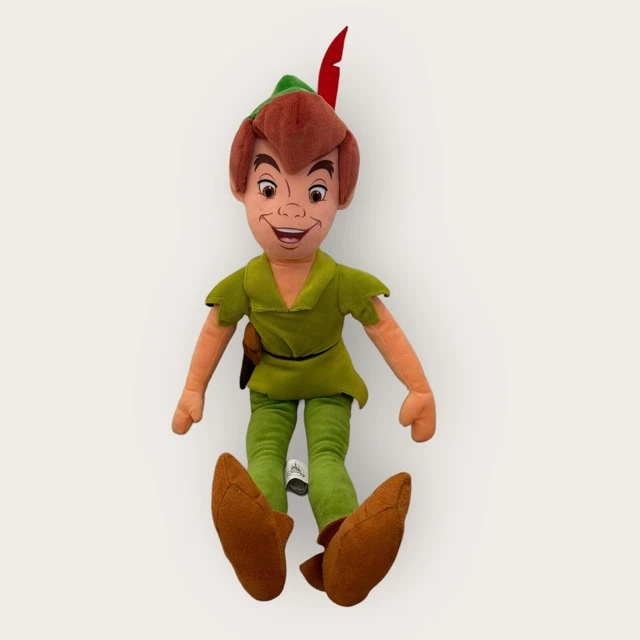 DISNEY PETER PAN Soft Toy Teddy Stuffed Plush Film Smiling 18” Long £7. ...