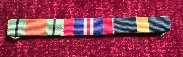 WW2 BRITISH MEDAL Ribbons Defence, War & Territorial & Efficiency ...