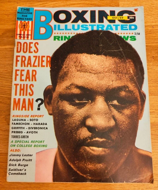 MAGAZINE - BOXING Illustrated Oct 1969 Frazier Jimmy Lester Adolph ...