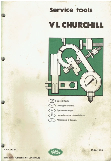 LAND ROVER DEFENDER DISCOVERY Mk1 RANGE ROVER Mk1 '94-95 SERVICE TOOLS ...