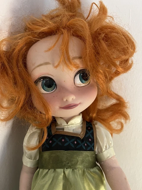 DISNEY STORE ANIMATORS Collection Frozen First Ed Anna 15" 39cm Doll ...
