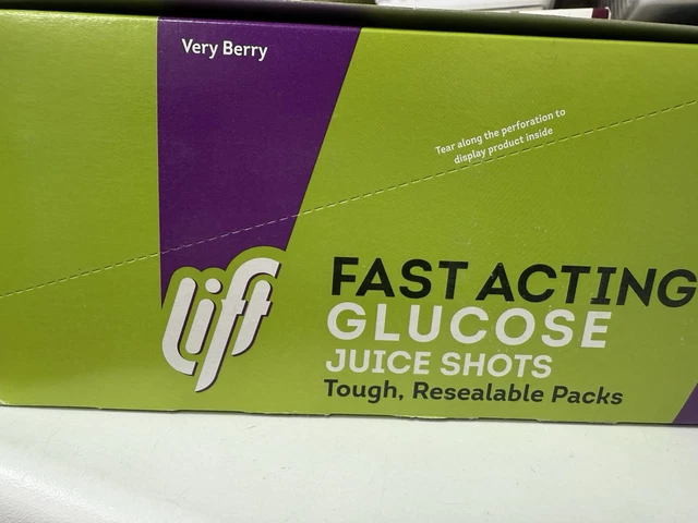 LIFT | FAST-ACTING Glucose Energy Juice Shots | Very Berry | 12 Pack of ...