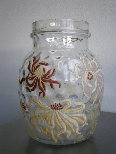 VASE POT VERRE émaillé Art Nouveau Legras décor 1900 Floral Ancien EUR 98,00 - PicClick FR