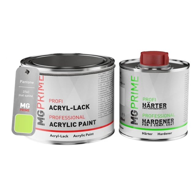 PANTONE 374C GREEN Peinture acrylique mat satinée Pot de 0,75 litre ...