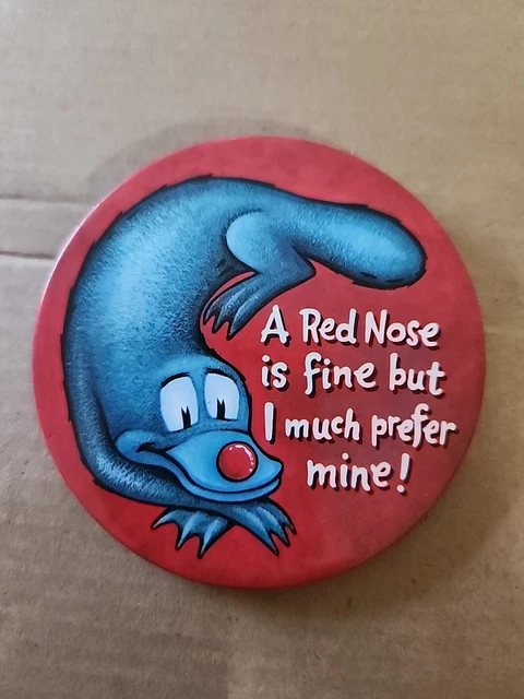 SIDS RED NOSE DAY Pin on Button Badge 1990's Seal $4.50 - PicClick AU