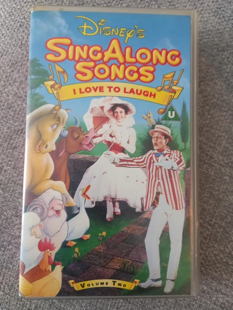 DISNEY'S SING ALONG Songs I Love To Laugh Vhs Vol 2 £6.52 - PicClick UK