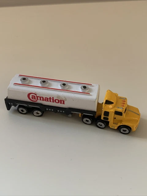 MICRO MACHINES FUNRISE Lorry Semi Truck Carnation Tanker Trailer £3.99 ...