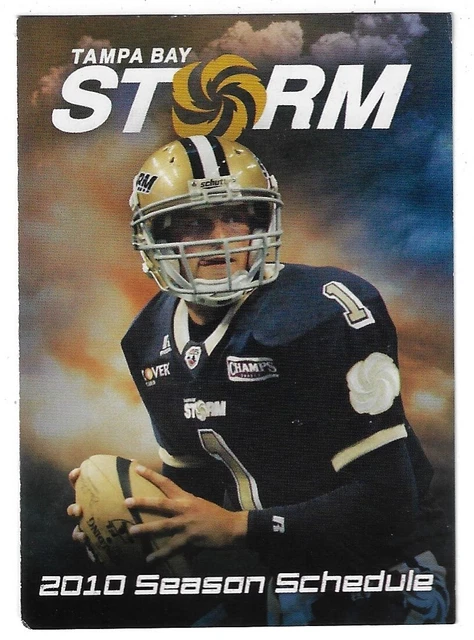 2010 TAMPA BAY Storm Arena Football League Schedule !!! St. Petersburg ...
