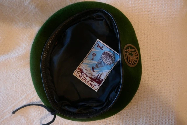 FOREIGN REGION 2° REP Green Paratrooper Beret with Para 60 Year Badge £ ...
