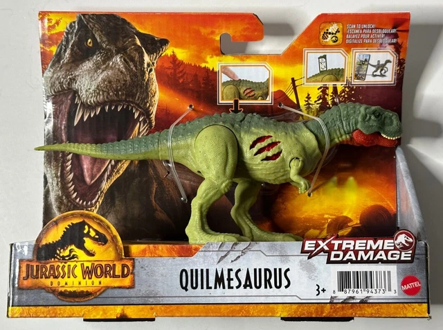JURASSIC WORLD DOMINION Quilmesaurus Figure Extreme Damage Mattel 2021 ...