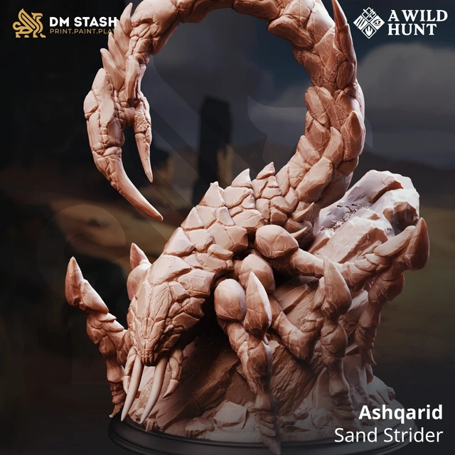 SAND STRIDER SCORPION, Dungeons and Dragons, 60mm base, Large Monster £ ...