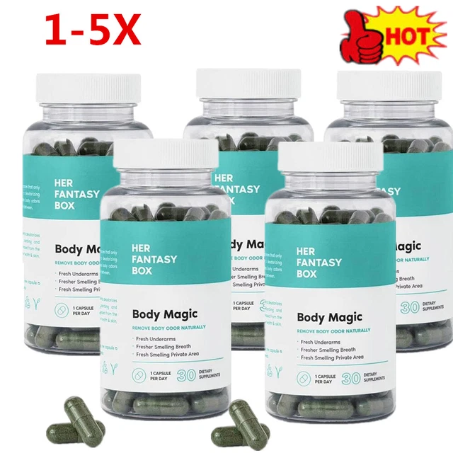 1-5X HER FANTASY Box Body Magic Chlorophyll Pill For Vaginal,Body Odor ...
