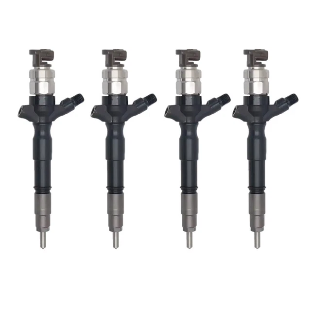 4X DIESEL FUEL Injector Suitable for Toyota Hilux Fortuner KUN26 1KD ...
