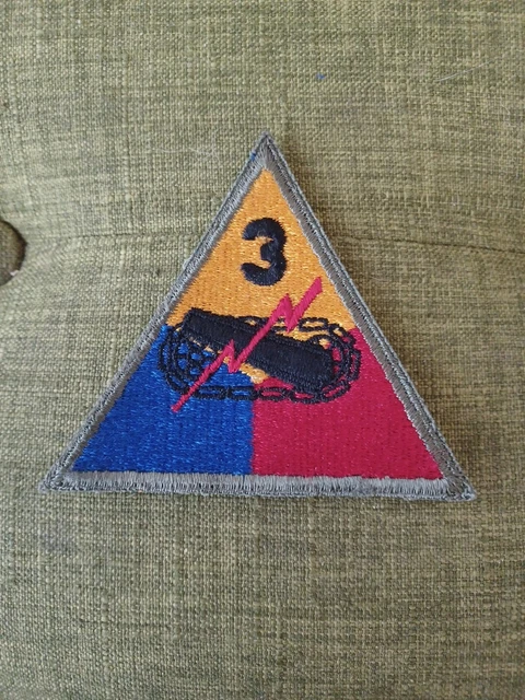 ORIGINAL US ARMY WW2 3rd Armored Division Patch - Cut Edge - No Glow £8 ...
