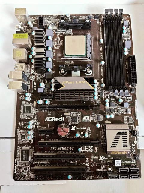 ASROCK 970 EXTREME3 Motherboard with AMD FX-8120 CPU £39.99 - PicClick UK