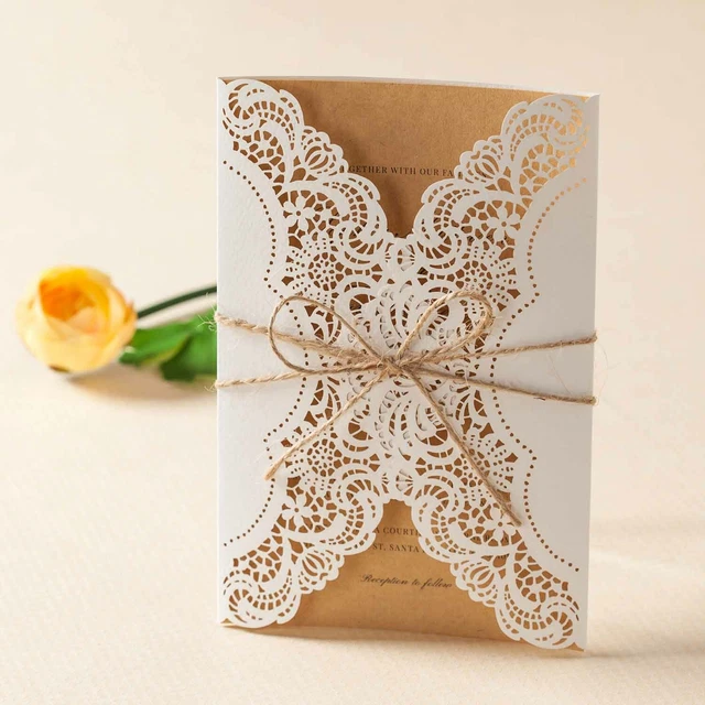 LASER CUT WEDDING invitations,DIY invitations,Printable invitations ...
