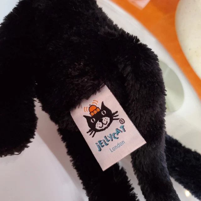 JELLYCAT 13” RARE Black Casper Cat Vintage Soft Toy Plush £49.99 ...