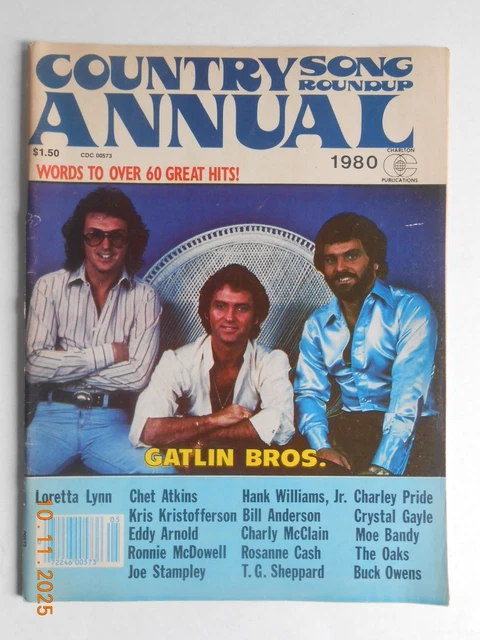 1980 GATLIN BROS Country Song Roundup Magazine Crystal Gayle Hank ...