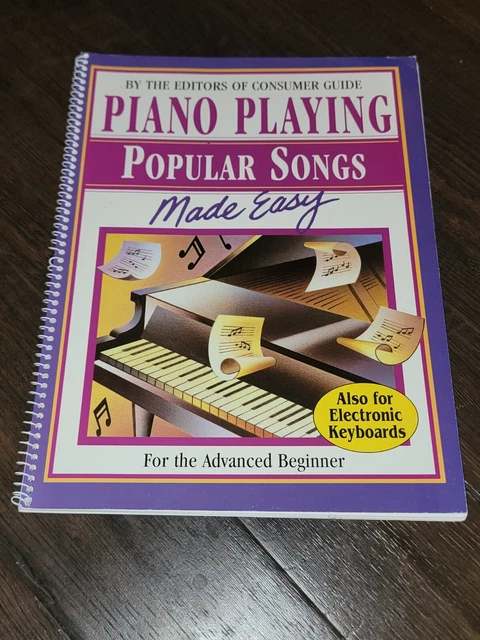 PIANO PLAYING POPULAR SONGS Made Easy For Advanced Beginner Keyboards £ ...