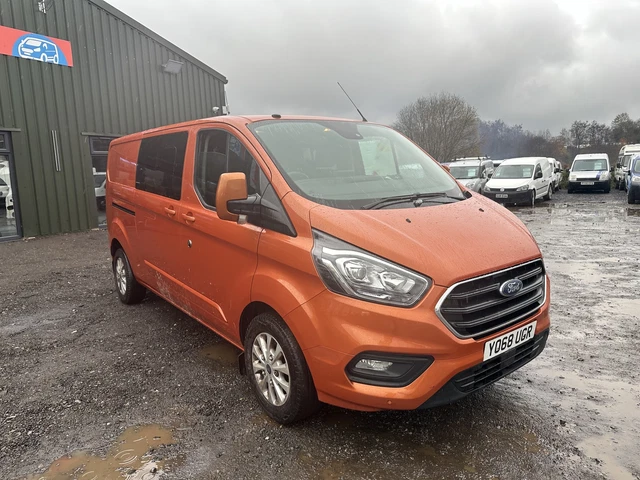 68 PLATE FORD Transit Custom Limited 2L TDCI Factory Fitted Euro 6 Crew ...