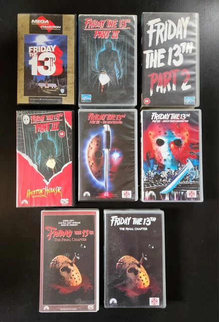 FRIDAY THE 13TH Horror PAL VHS Tape Collection Jason Voorhees £113.01 ...