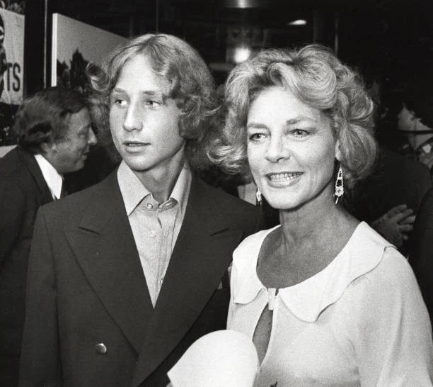 SAM BACALL LAUREN Bacall at 6th RFK Tennis Tournament Party a- 1977 Old ...