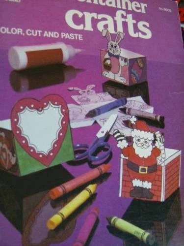 CONTAINER CRAFTS COLORING Book Makes Little Boxes- Dinosaurs, Santa ...