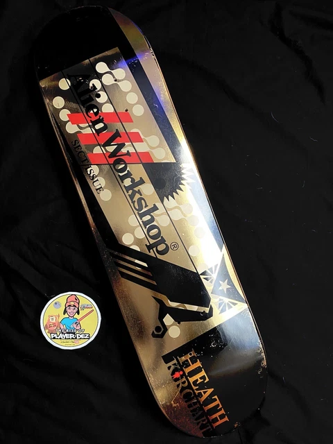 SUPER RARE HEATH Kirchart Sect Gold Foil Alien Workshop Skateboard Deck ...