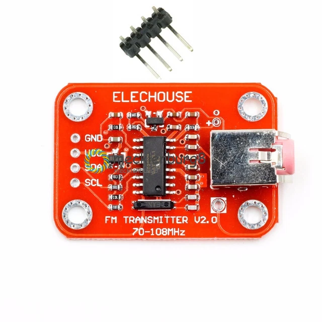 FM RADIO TRANSMITTER Module V2.0 I2C Interface For Build Your Own Radio ...