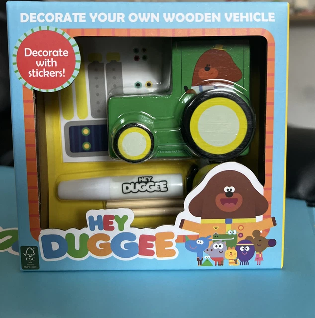 HEY DUGGEE GREEN Wooden Vehicle Toy Official Merchandise Hey Duggee ...