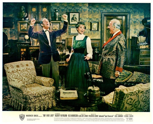 MEIN FAIR LADY Original Lobby Karte Audrey Hepburn Rex Harrison Wilfrid ...