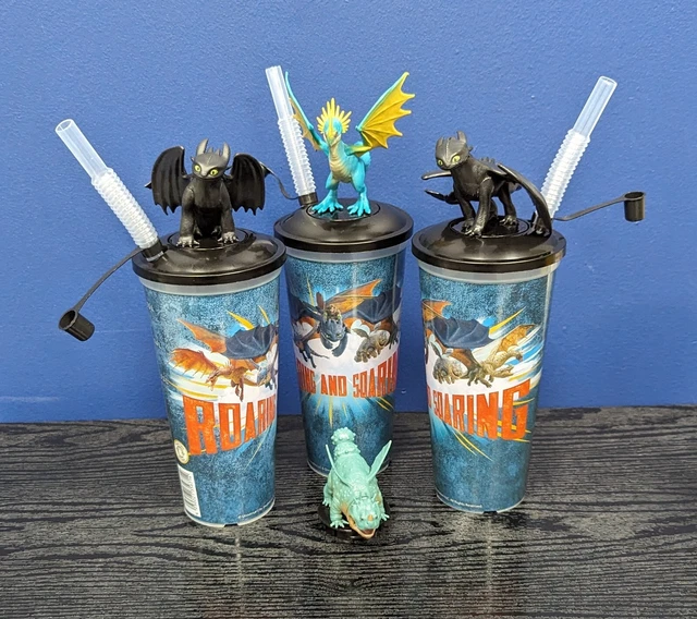 HOW TO TRAIN YOUR DRAGON 2025 Cinema Drink Cup & Figure Topper NEW ...