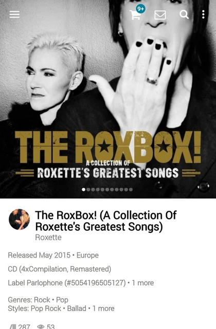 ROXETTE ~ THE RoxBox 78 Tracks Remastered 4xCD 2015 Hi-Tech AOR Melodic ...
