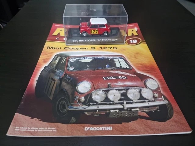DEAGOSTINI RALLY CAR Collection Issue 18 Mini Cooper S 1275 + Magazine ...
