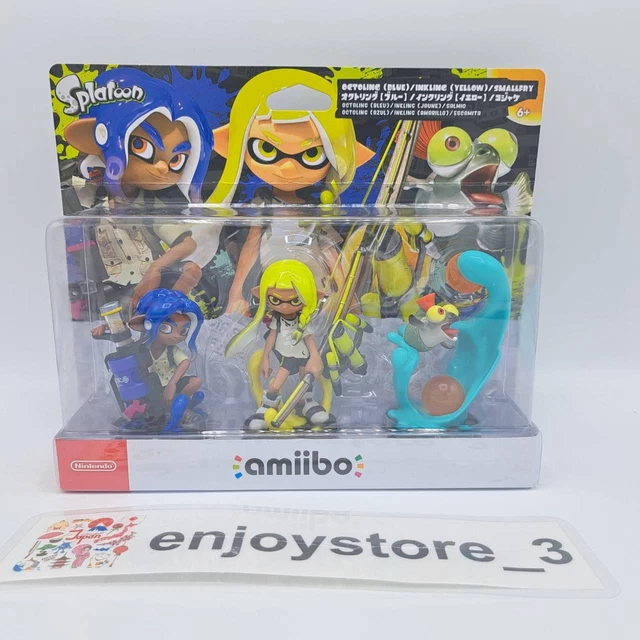 NINTENDO AMIIBO SPLATOON Triple Set Octoling Blue Inkling Yellow ...