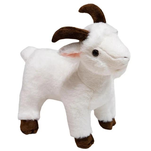 1X(RANCH ANIMAL SERIES Soft Cute Simulation Goat Mountain Lifelike ...