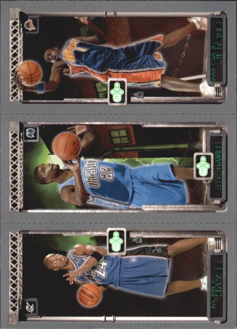 2003-04 TOPPS ROOKIE Matrix Basketball Card #HGP Hayes/Gaines/Pietrus ...