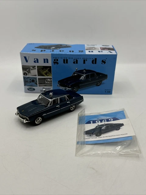 VANGUARDS VA06501 ROVER 3500 V8 P6 Metropolitan Police Car Blue Free ...