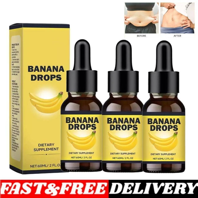 BANANA DROPS SUPPLEMENT Extract Liquid - 2oz/60ml Banana Drops All ...