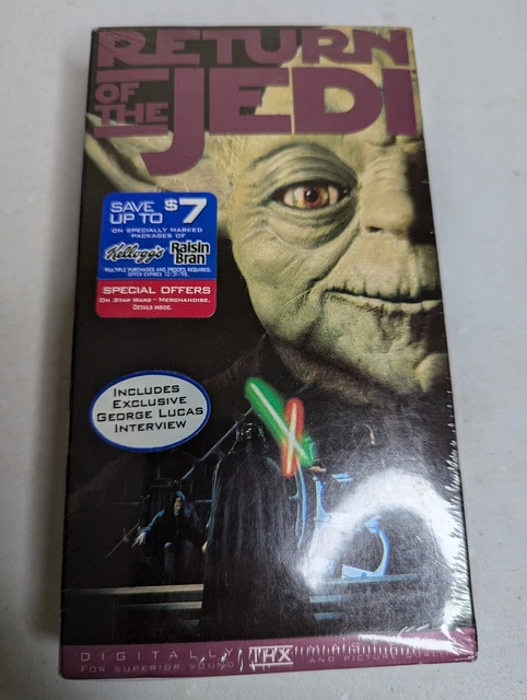 STAR WARS RETURN of the Jedi VHS 1995 Digitally Mastered New Sealed Watermarked £13.97 - PicClick UK