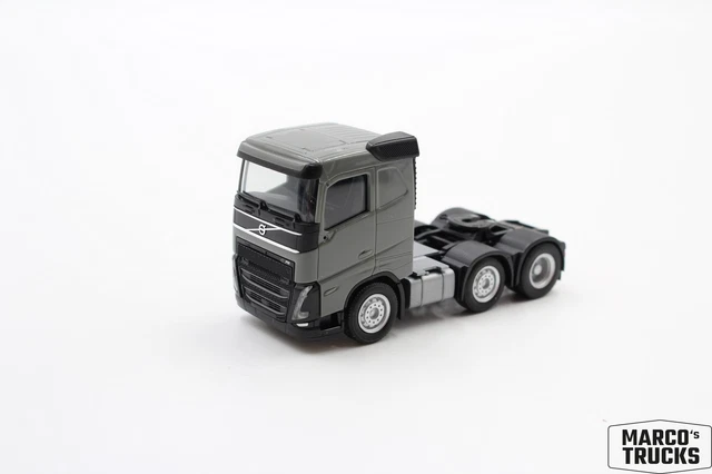 HERPA VOLVO FH4 flat roof tractor unit 6x2 3-axle gray 1:87 /H23416 £17 ...